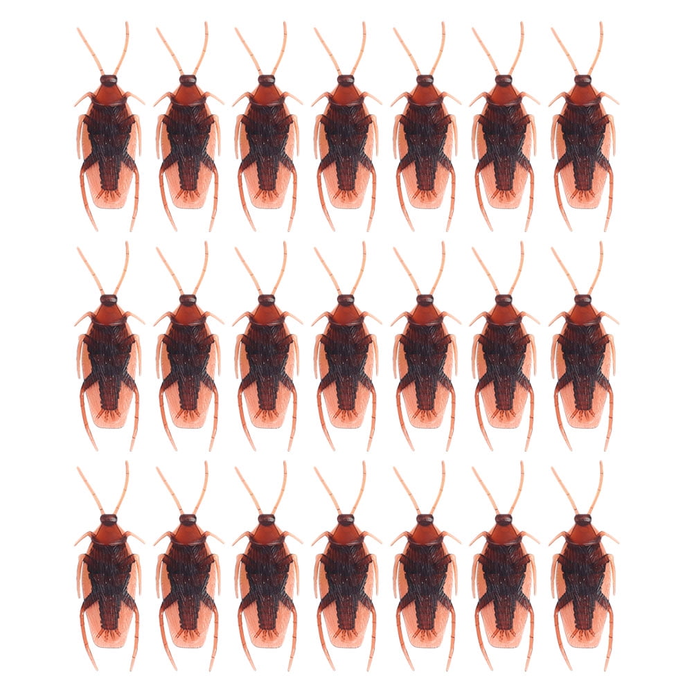 100 Pcs Snake Toy Simulation Cockroach Party Cockroach Prop 7.00X2.00X0 ...