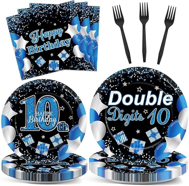 100 Pcs Soccer Party Plates and Napkins Set Sports Birthday Party ...