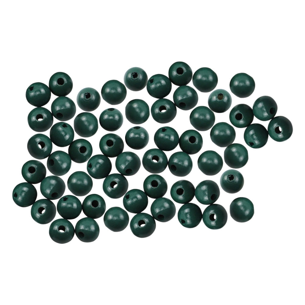 100 Pcs Solid Wood Beading Medallion Necklace Garland DIY Beads for ...