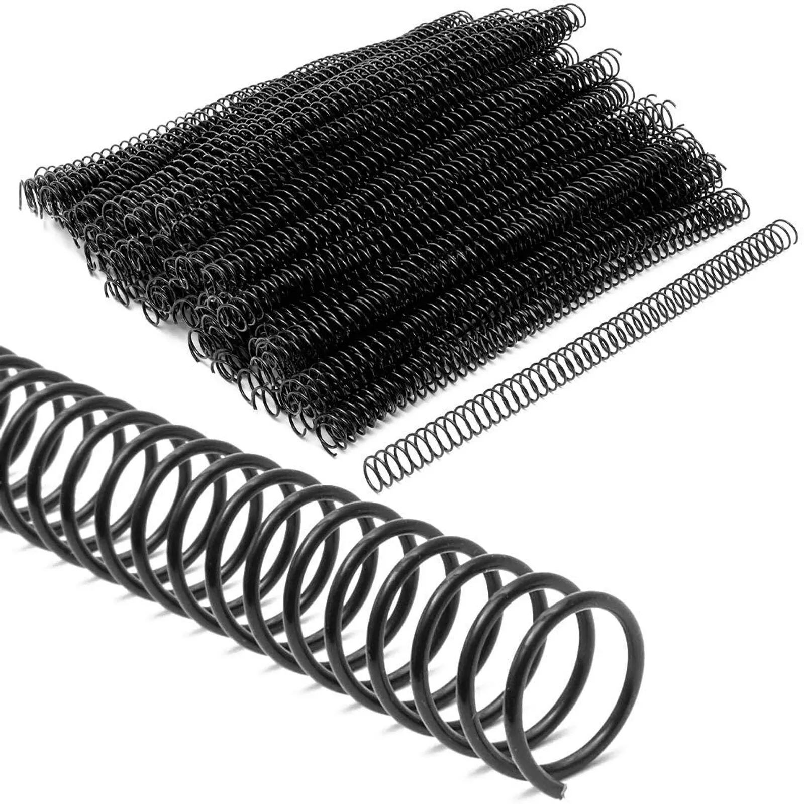 100 Pcs Spiral Binding Coils, Plastic Spines for 110 Sheets (12 in ...