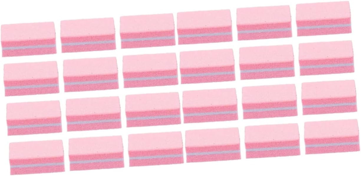 100 Pcs Sponge File Nail File Manicure Sponge Buffer Nail Polishing ...