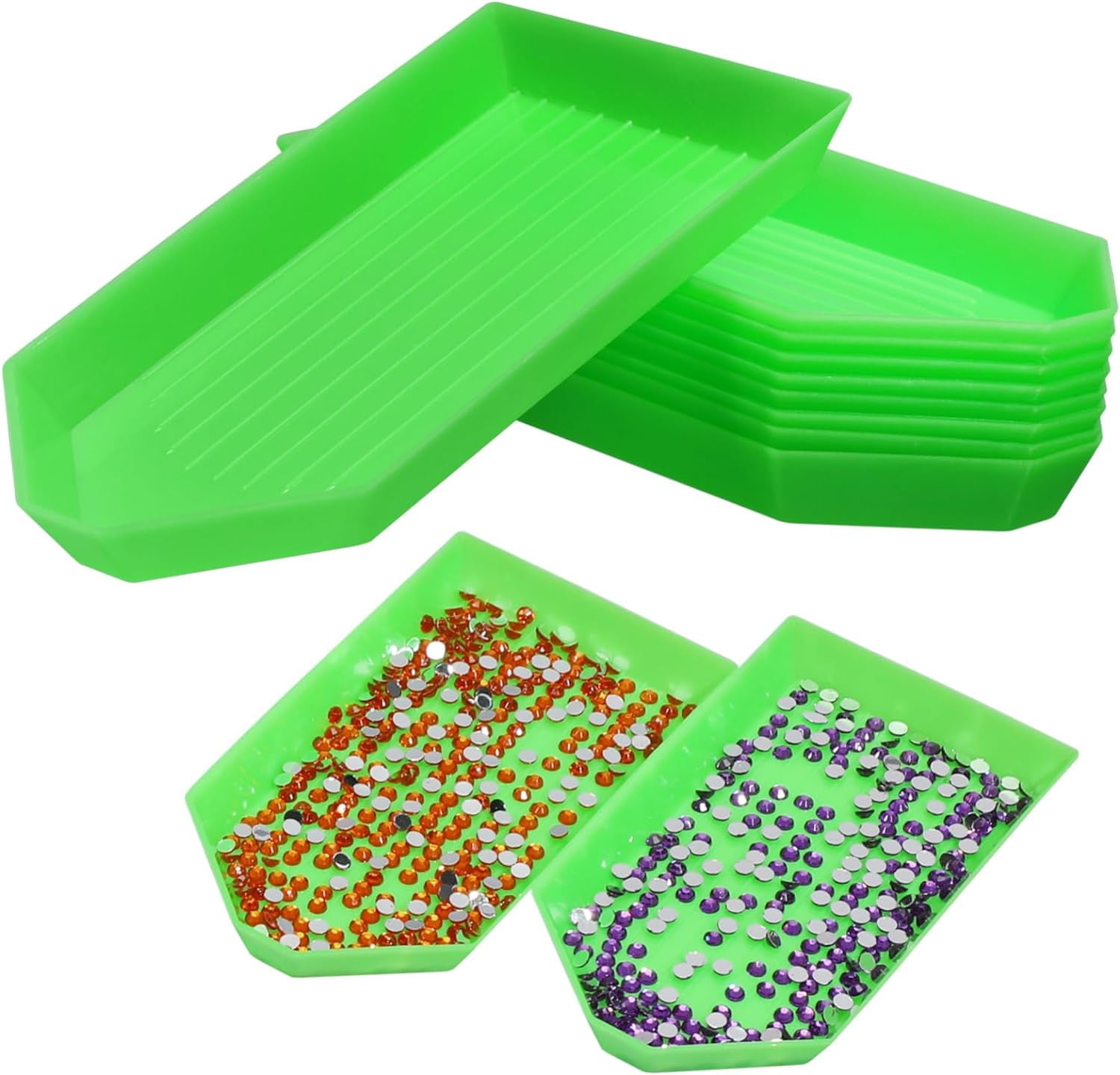100 Pcs Spot Drill Sorting Tray Manicure Tools Bead Board Nail Art ...