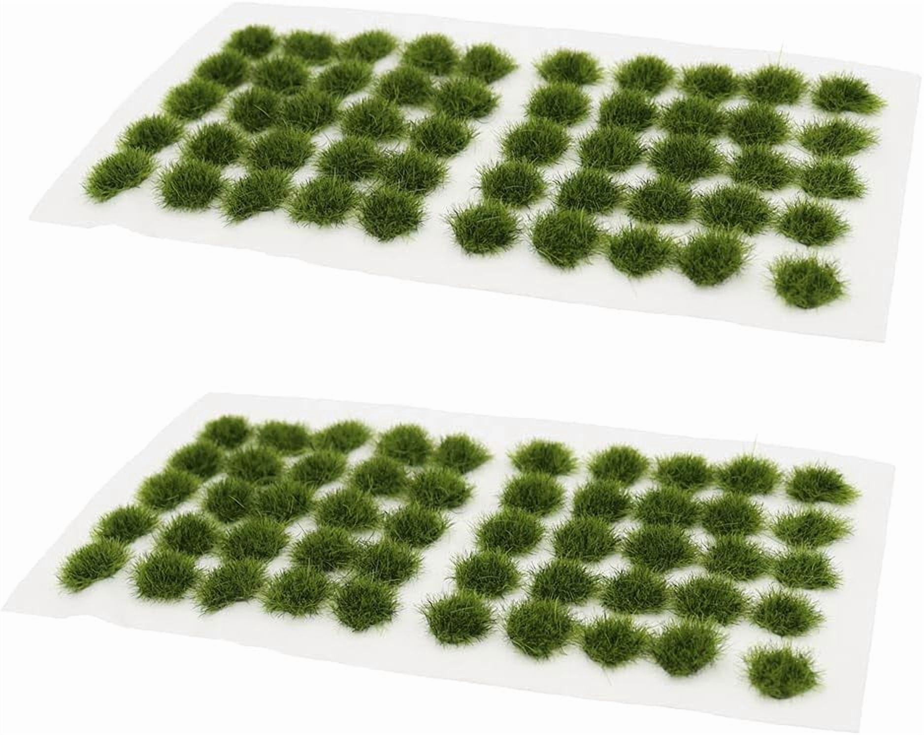 100 Pcs Static Grass Tuft Model Grass Tufts Railway Artificial Grass ...