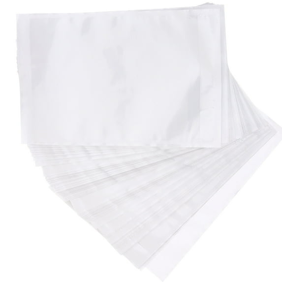 100 Pcs Sticker Labels Clear Envelopes Shipping Sets Packing List Bag ...