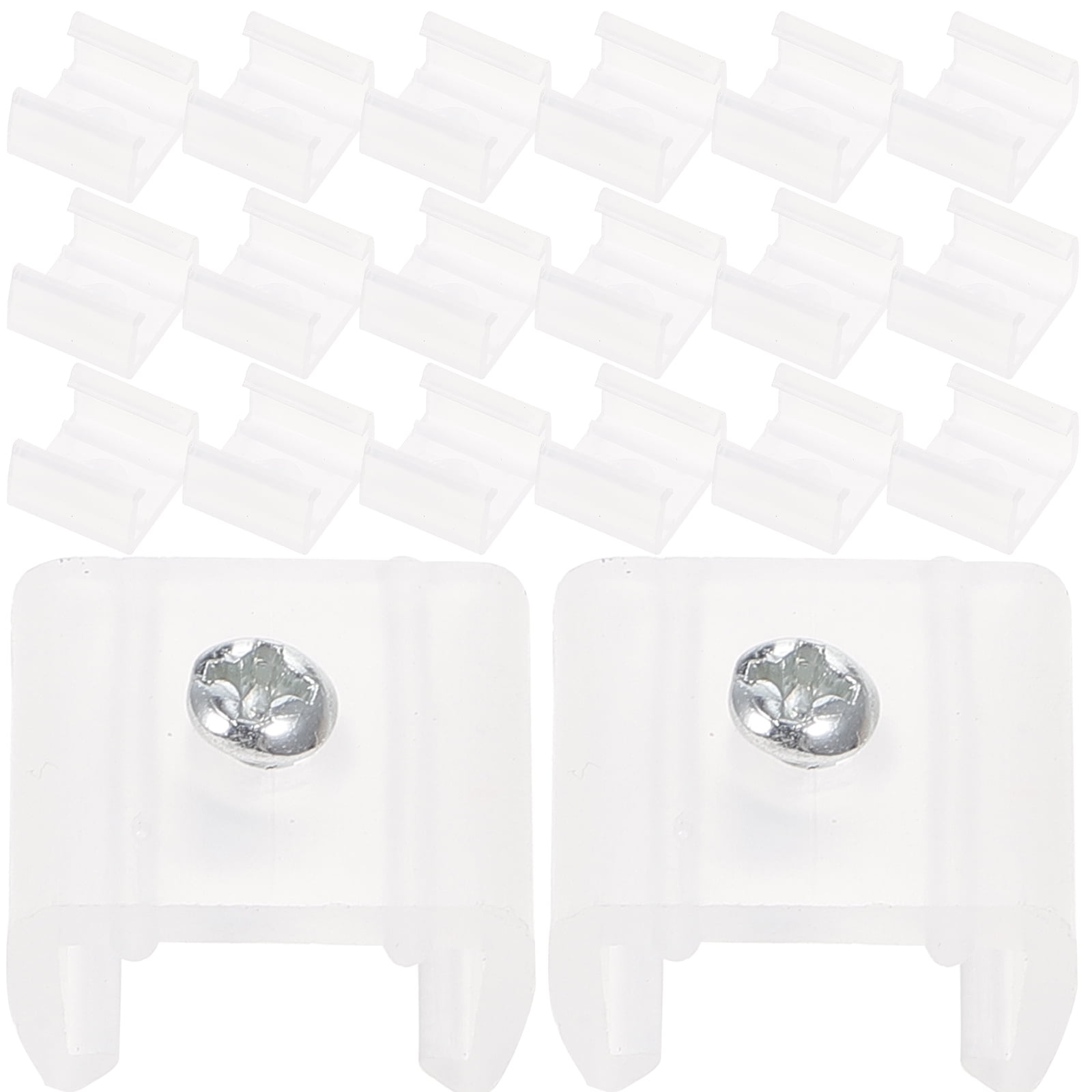 100 Pcs Strips Silicone LED Bracket Rope Light Fixing Bracket 1.6X1.4cm ...