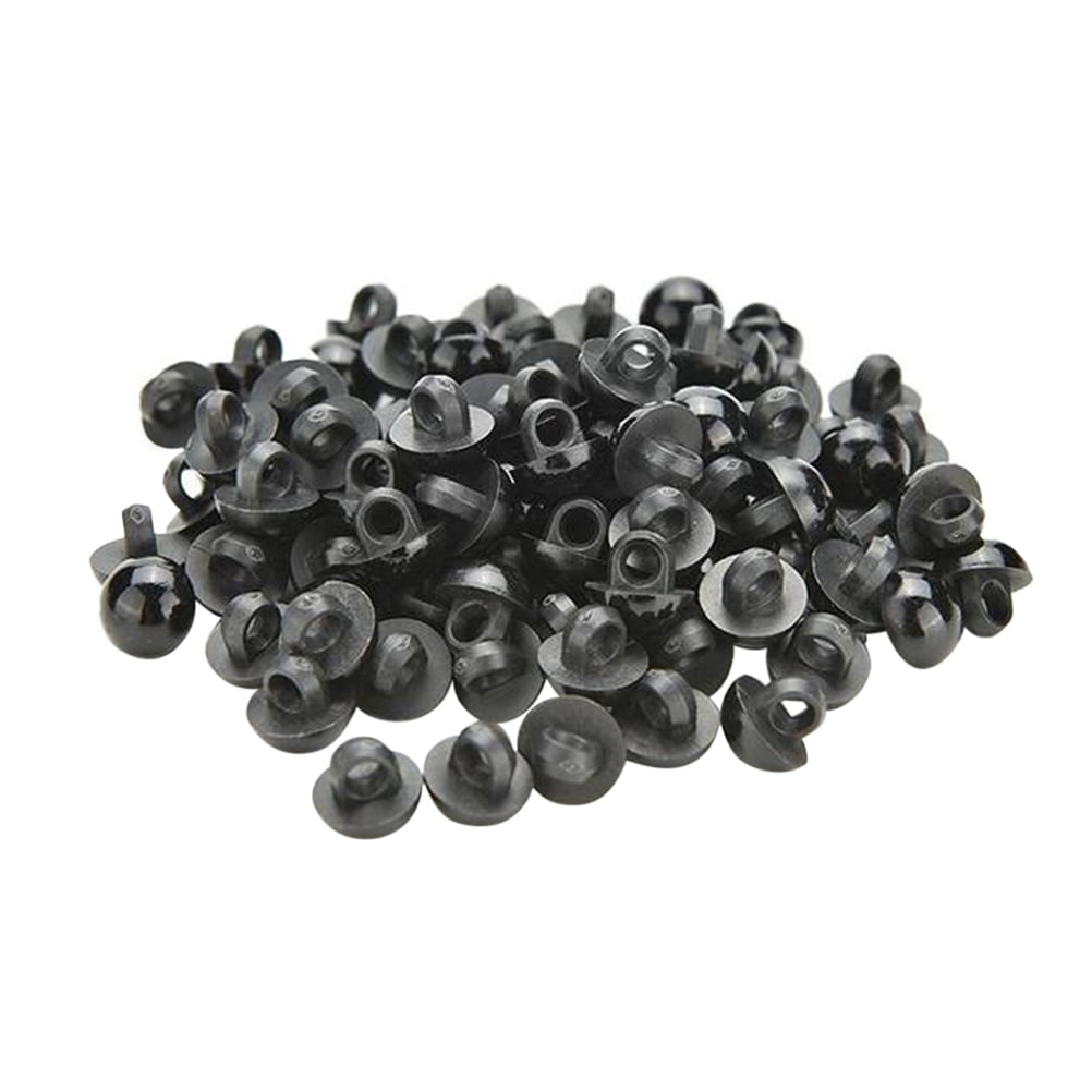 Black Resin Bear Doll Eyes Buttons for DIY Crafting Supplies and ...