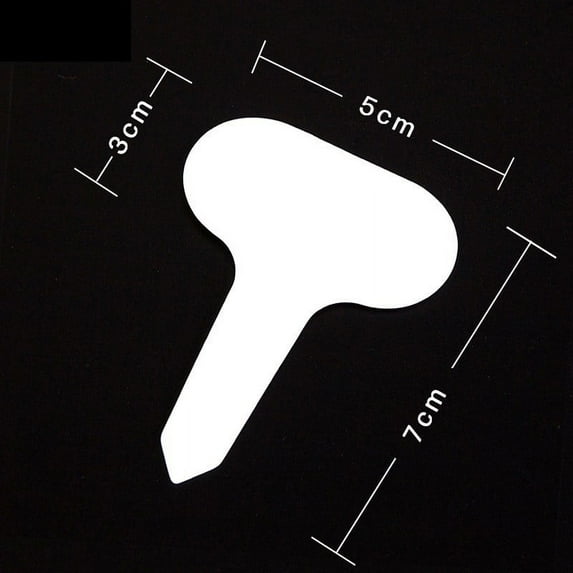 100 Pcs T-Type Plant Labels — 2in x 2.7in, Plastic Garden Markers ...