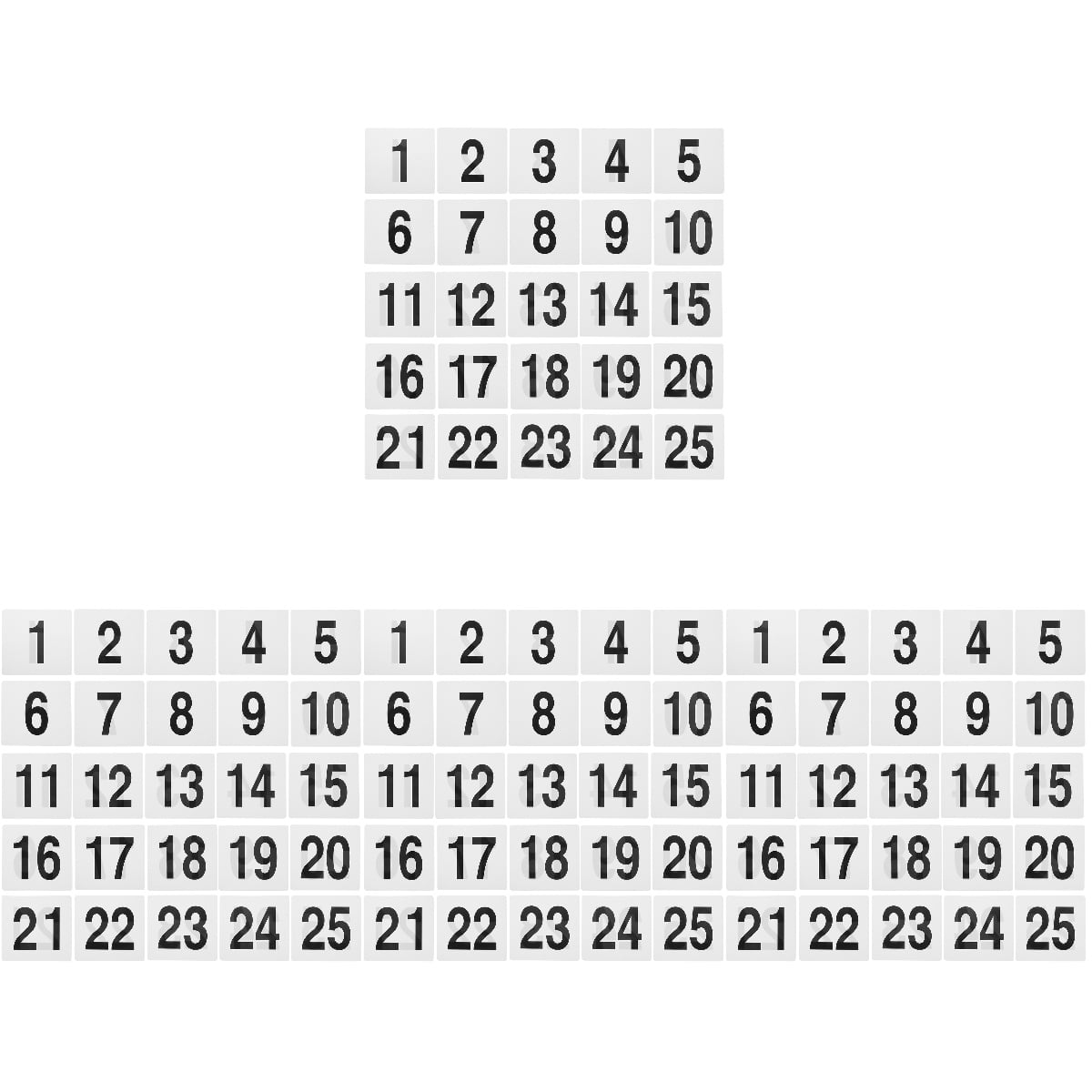 100 Pcs Table Number Plate Chairs Party Number Sign Wedding Decor Table ...