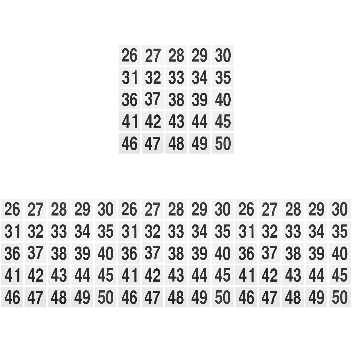 100 Pcs Table Number Plate Numbers for Wedding Reception Banquet Tables ...