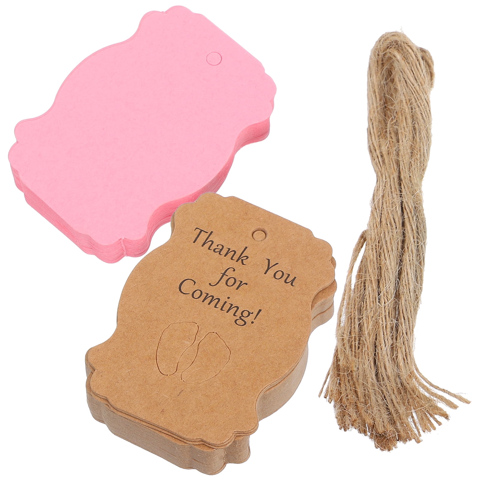 OFFIGAM Pink Baby Shower Thank You Tag For Event Decoration 100Pcs 2 ...