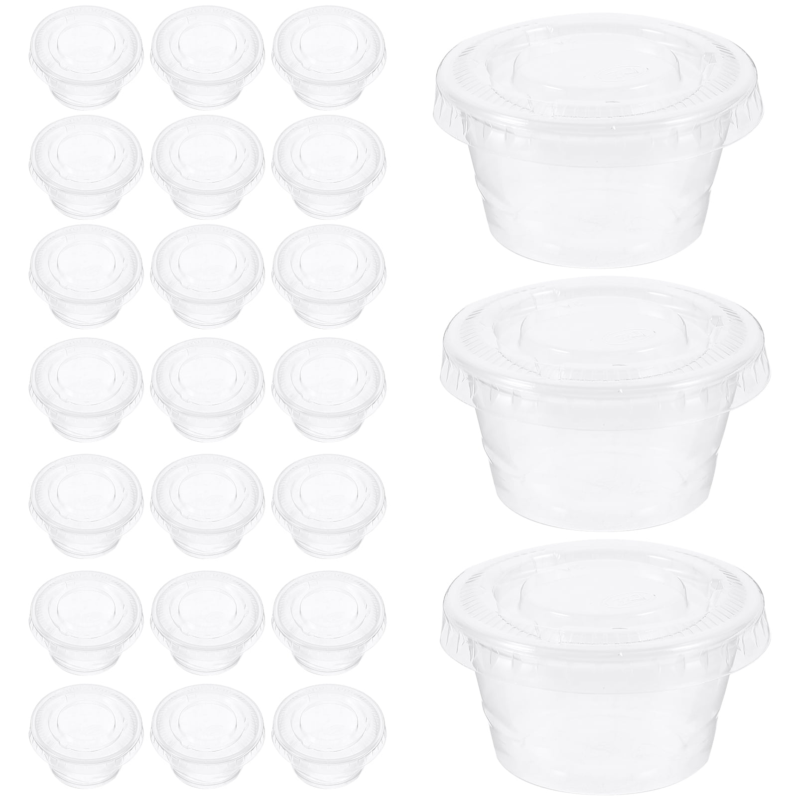 100 Pcs Takeaway Sauce Cup Dressing Container Disposable Pudding Cup ...