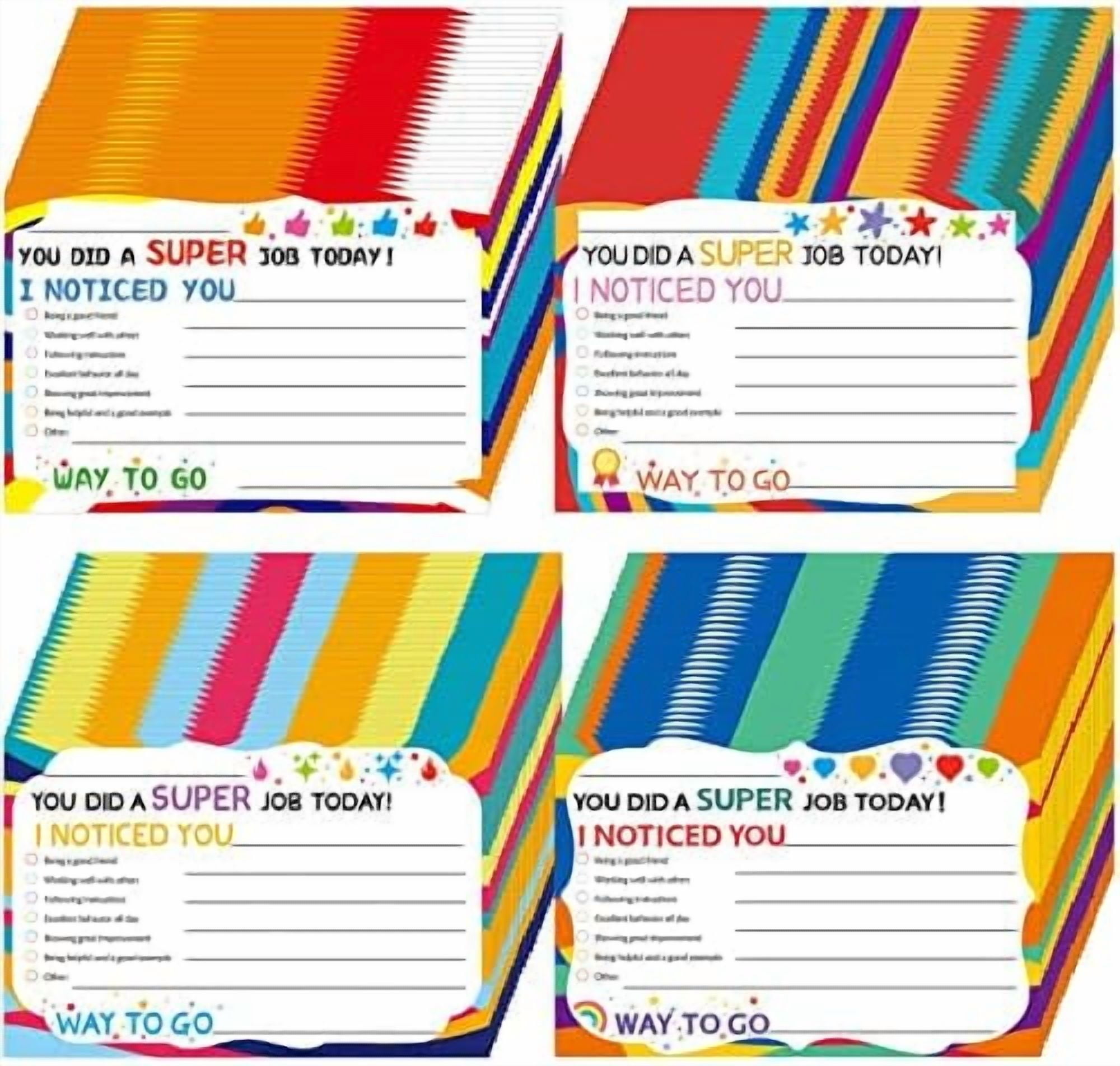 100 Pcs Teacher Notes to Parents Classroom Incentive Cards Classroom ...