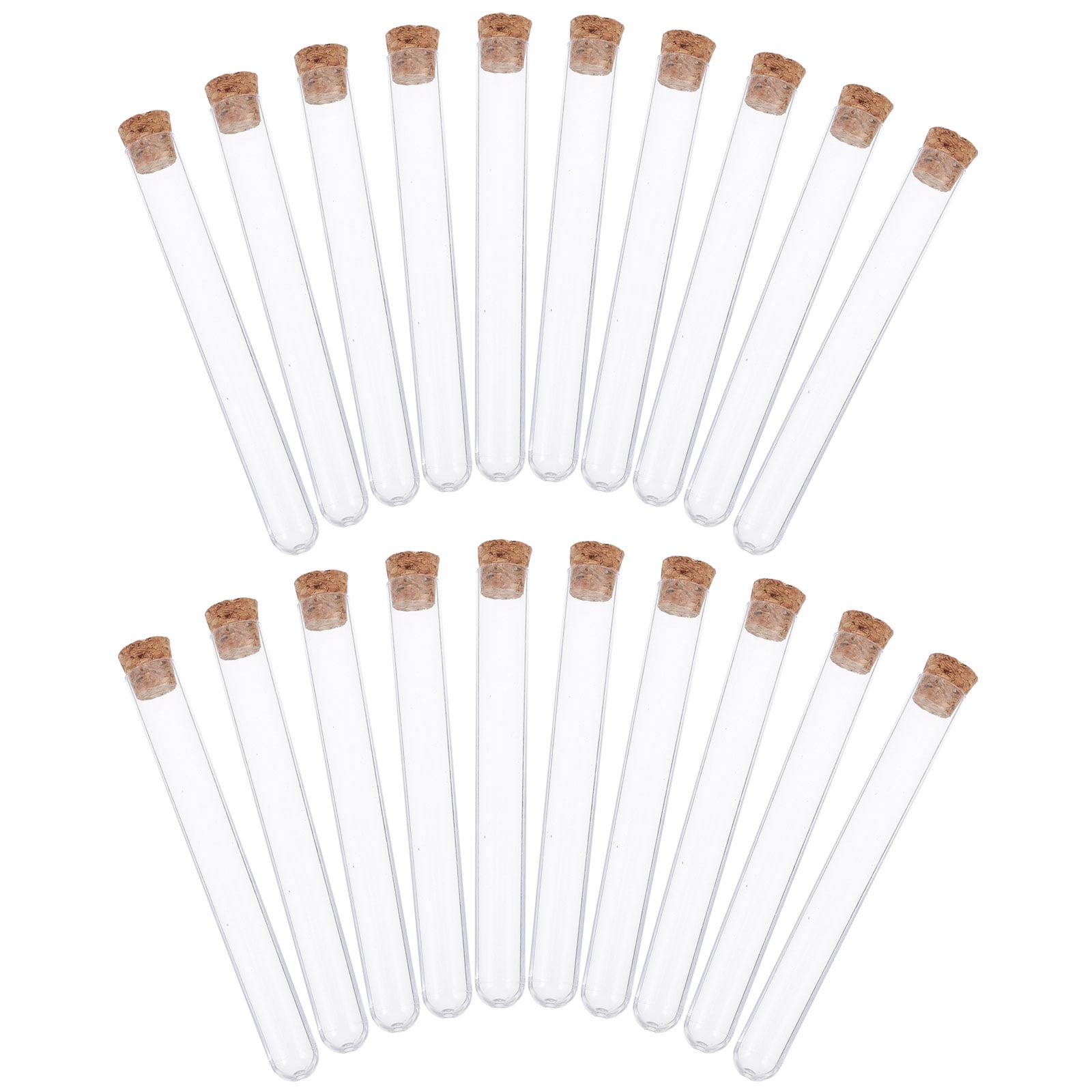 100 Pcs Test Tube Plant Propagation Tubes Plastic Storage Science ...