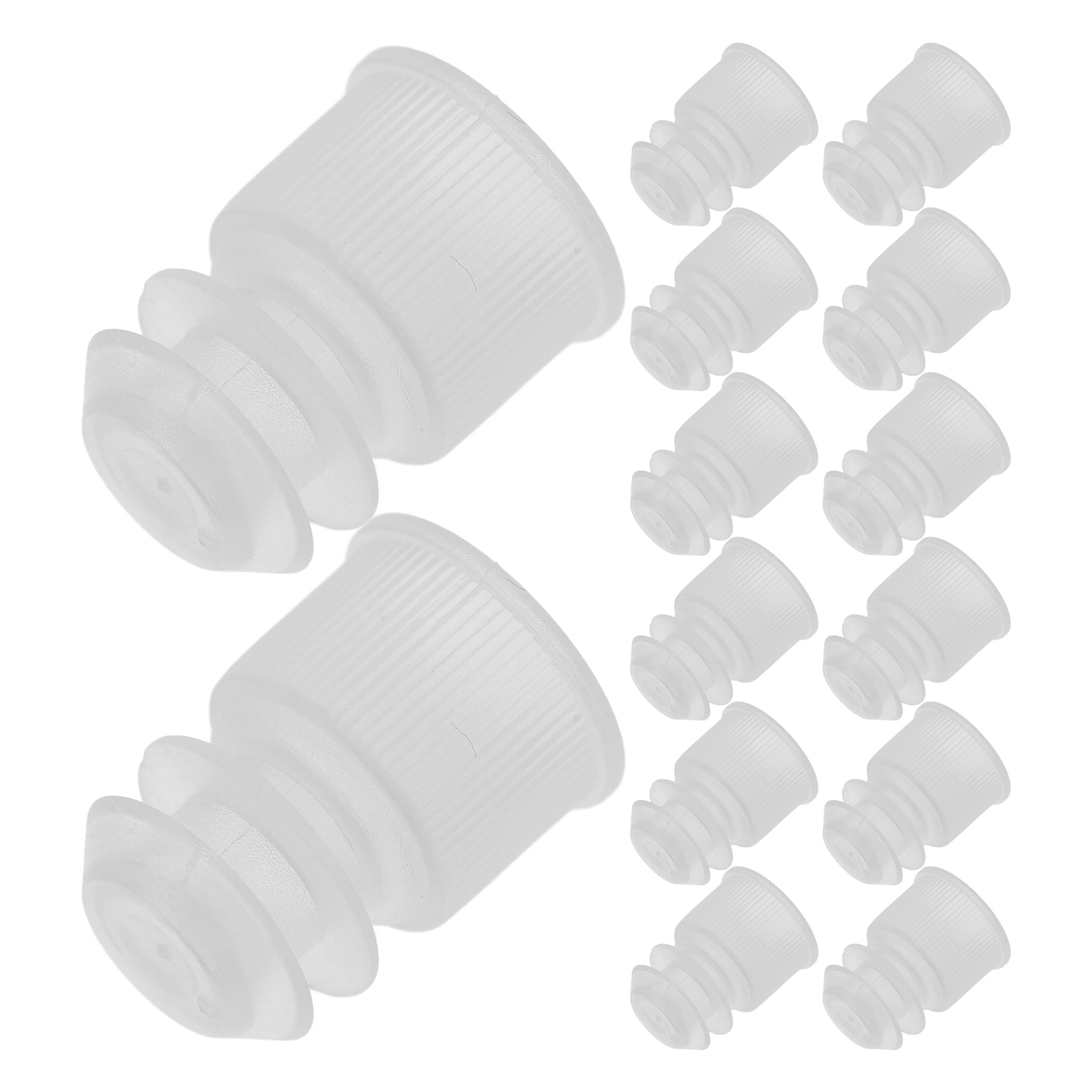 100 Pcs Test Tube Stopper Gas Stickers Wheel Air Nozzle Transparent ...