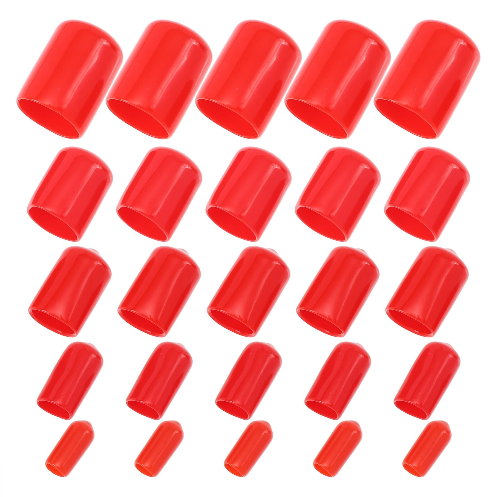 100 Pcs Thread Protector Tube End Caps Waterproof Cap Post Cover Round ...