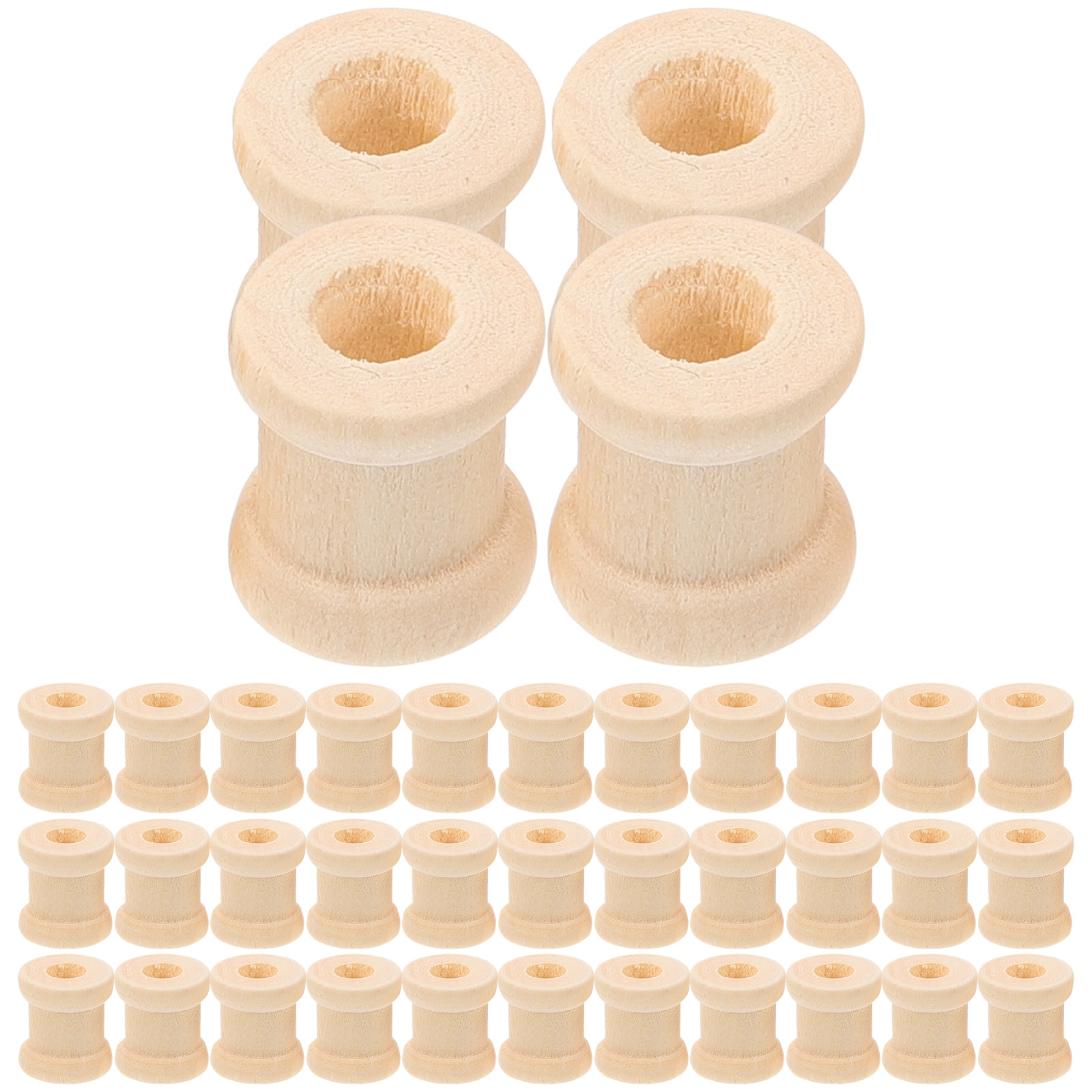 100 Pcs Thread Spools Spool Thread Embroidery Floss Bobbins Wire Bobbin ...