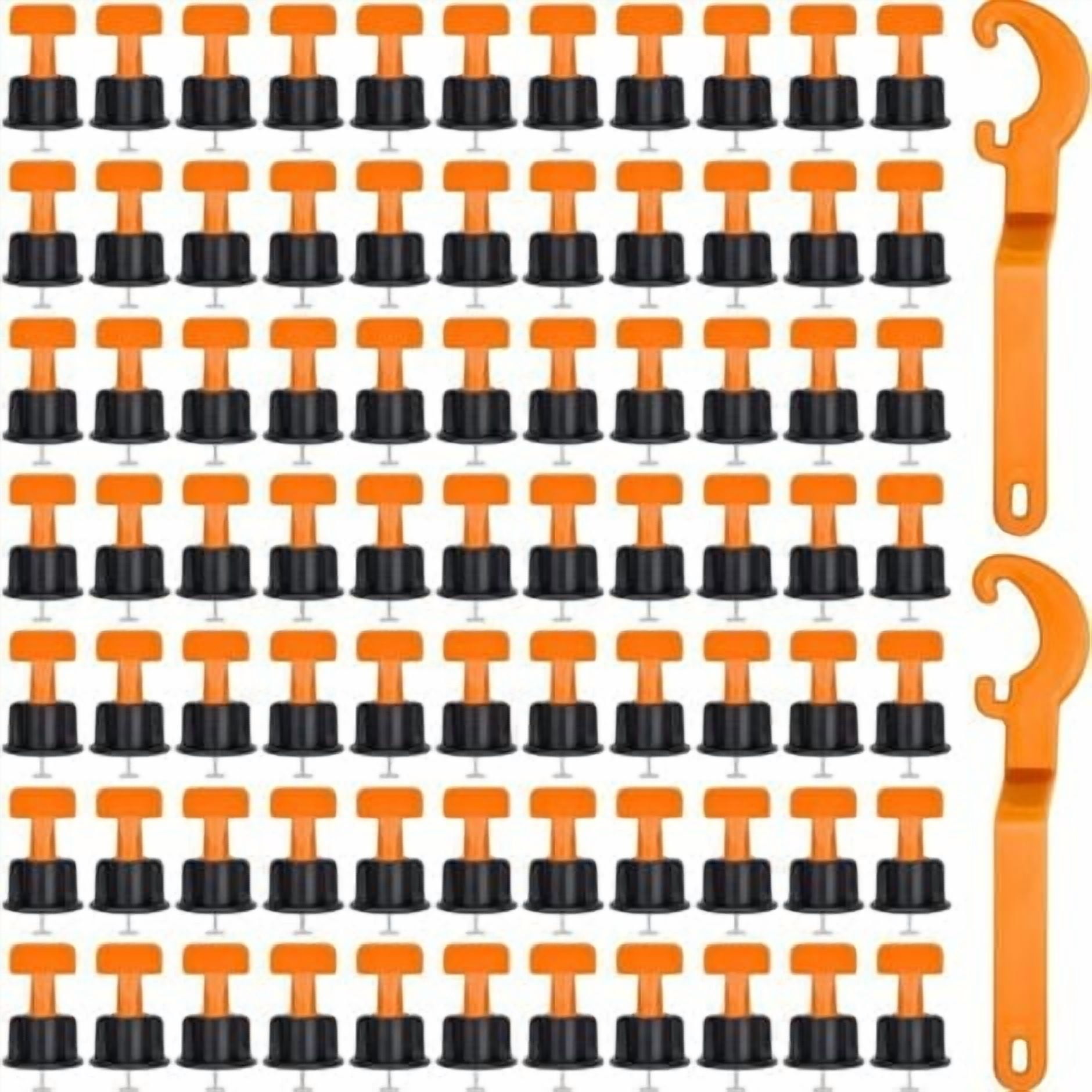 100 Pcs Tile Leveling System, Reusable Tile Leveling System for Floor ...