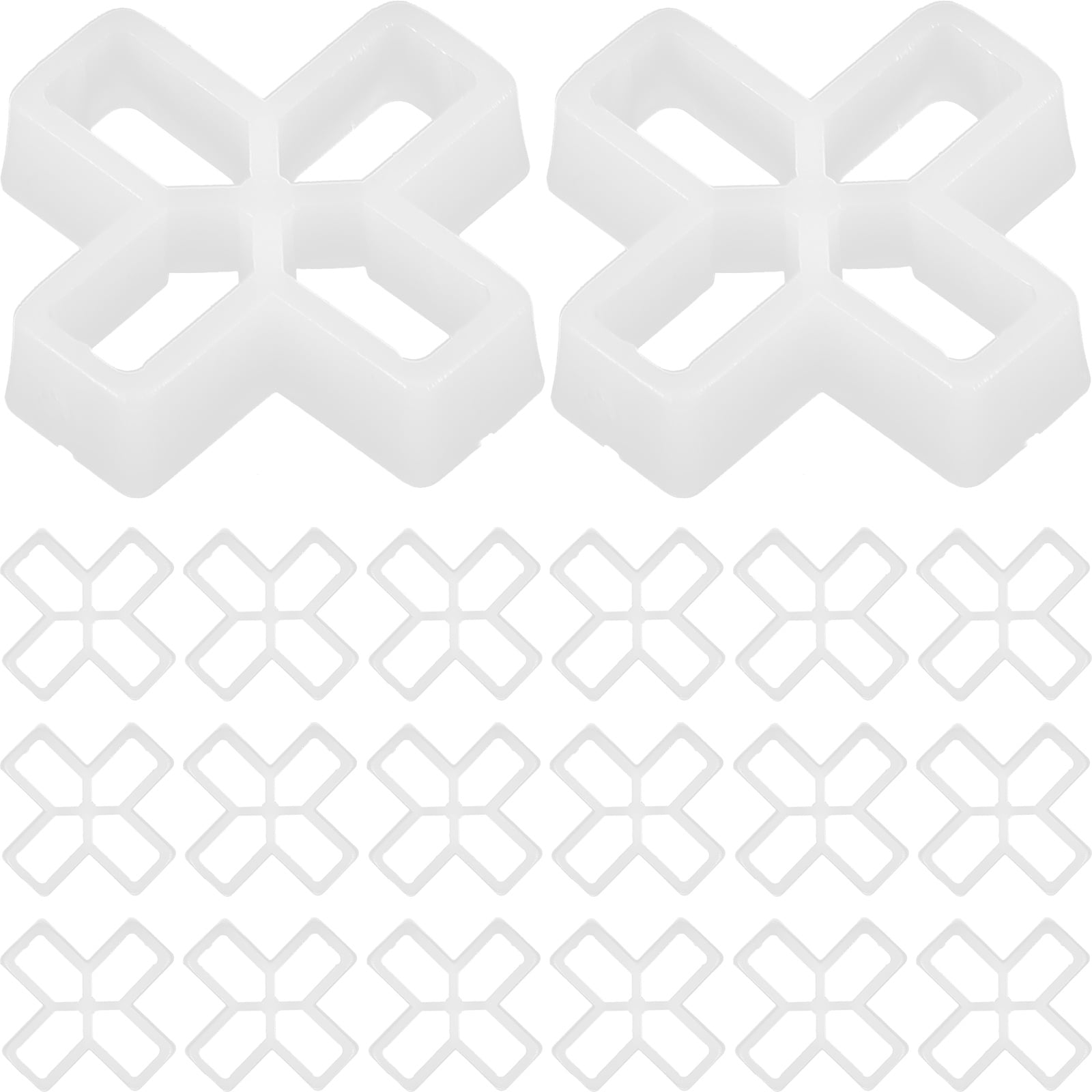 100 Pcs Tile Spacers 10mm PVC Flooring Leveling System - Walmart.com