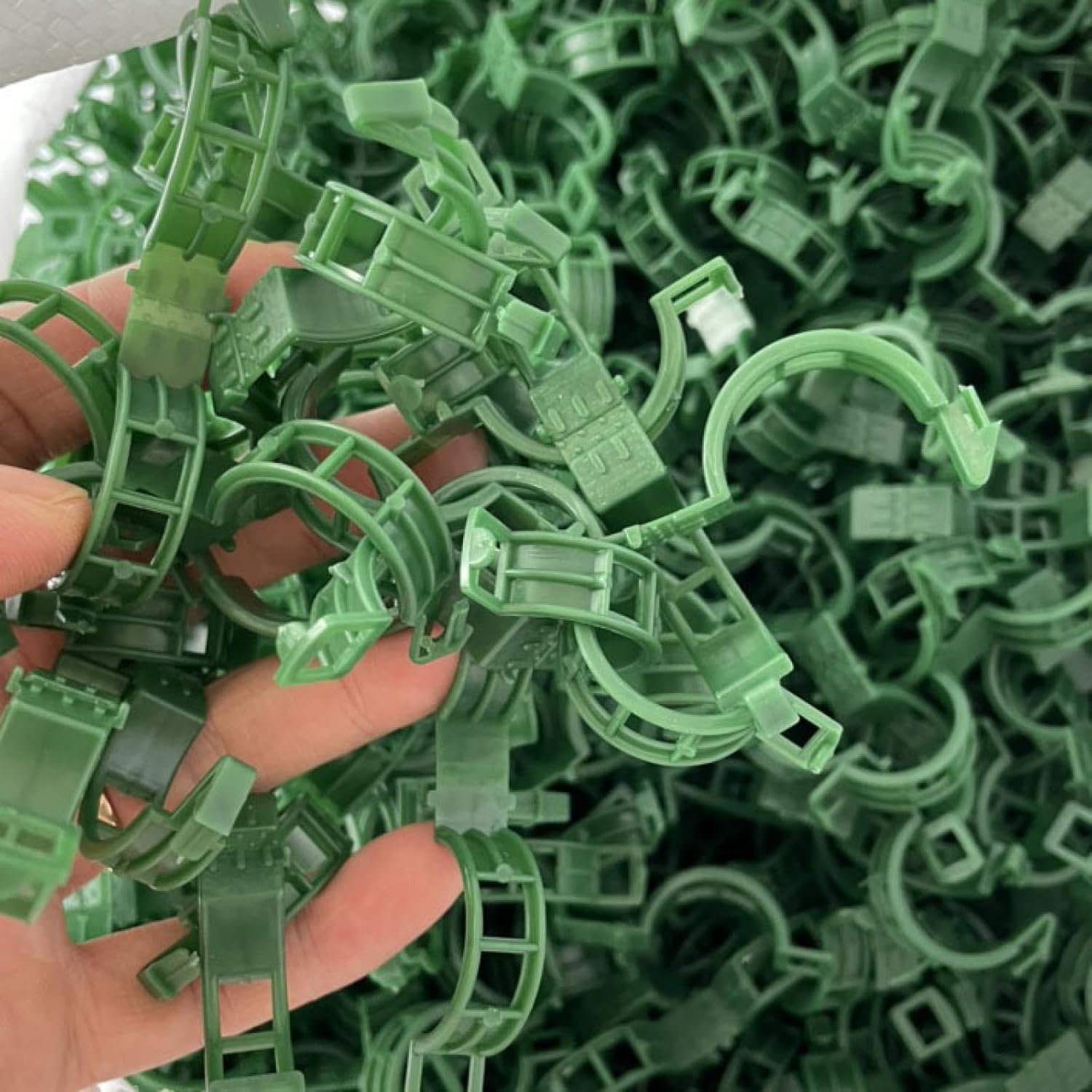 100 Pcs Tomato Clips, Plastic Grids, Plant Support Clips, Vine Fixed ...