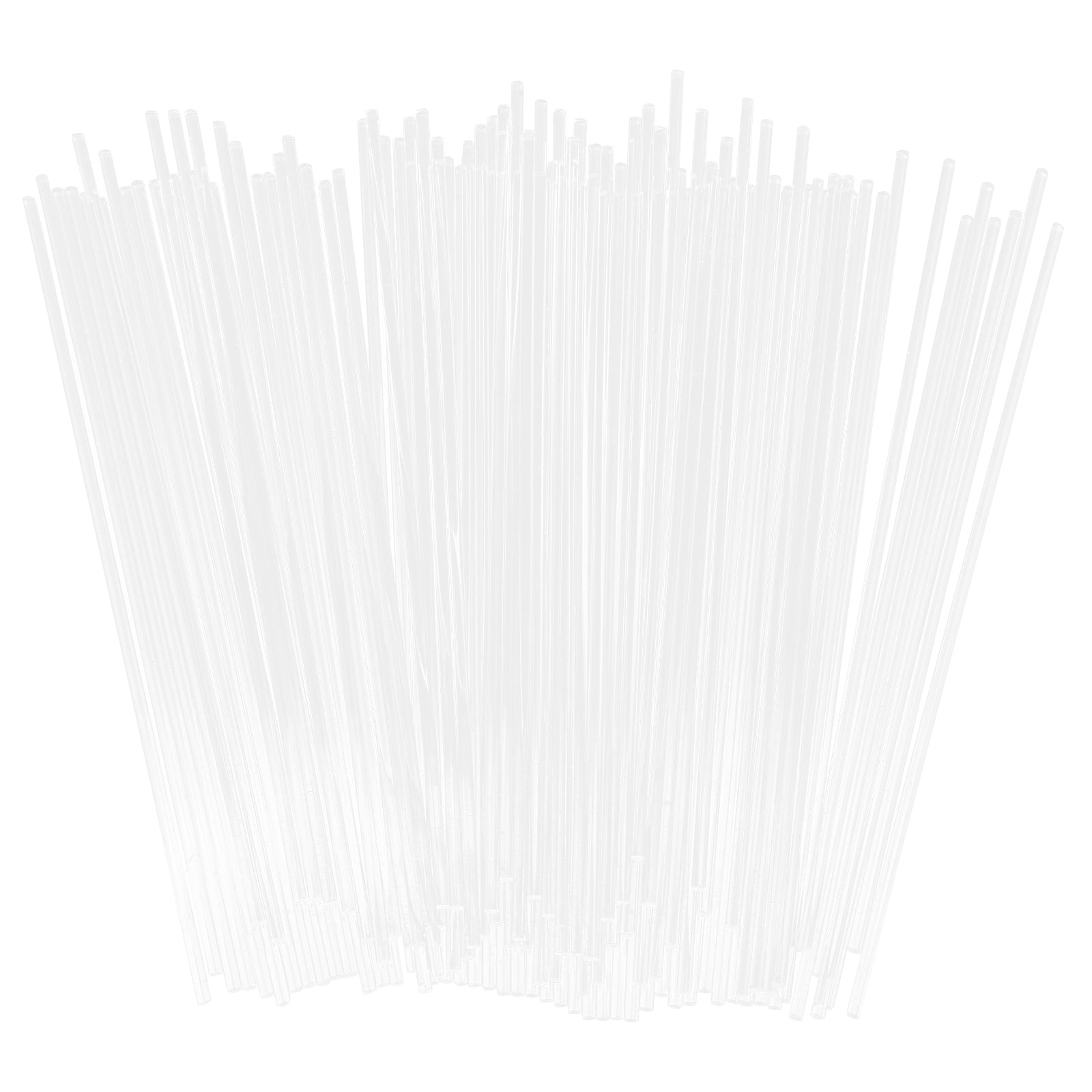 100 Pcs Transparent Acrylic Rod Candies Decorative Cake Sticks Candy ...