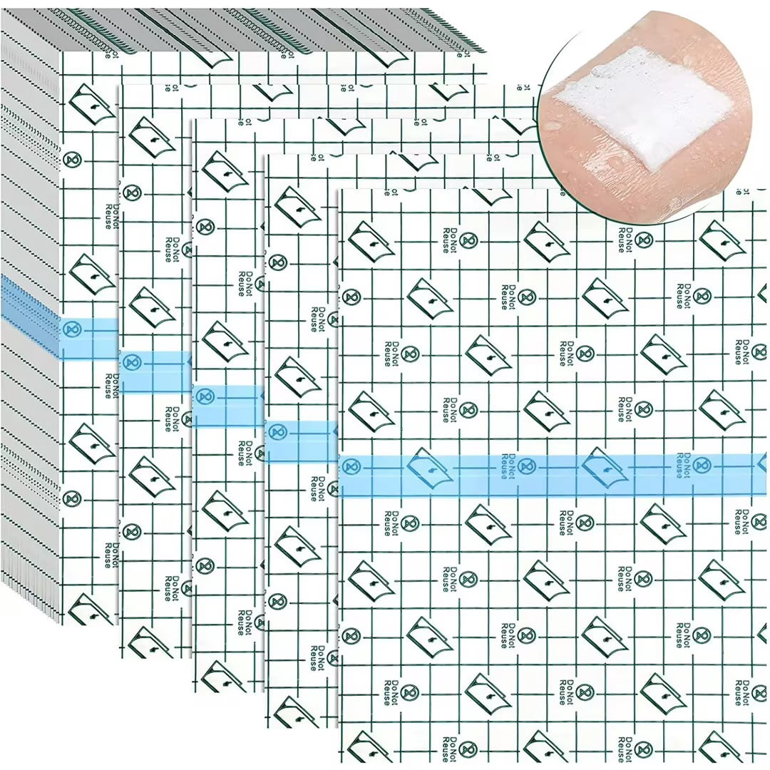 100 Pcs Transparent Clear Adhesive Bandage, Waterproof Bandages Post ...