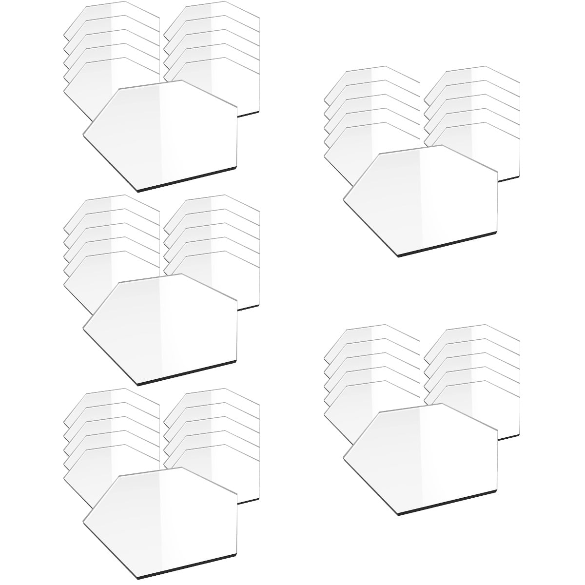 100 Pcs Transparent Seat Card Emblems Wedding Place Cards Acrylic Sign ...