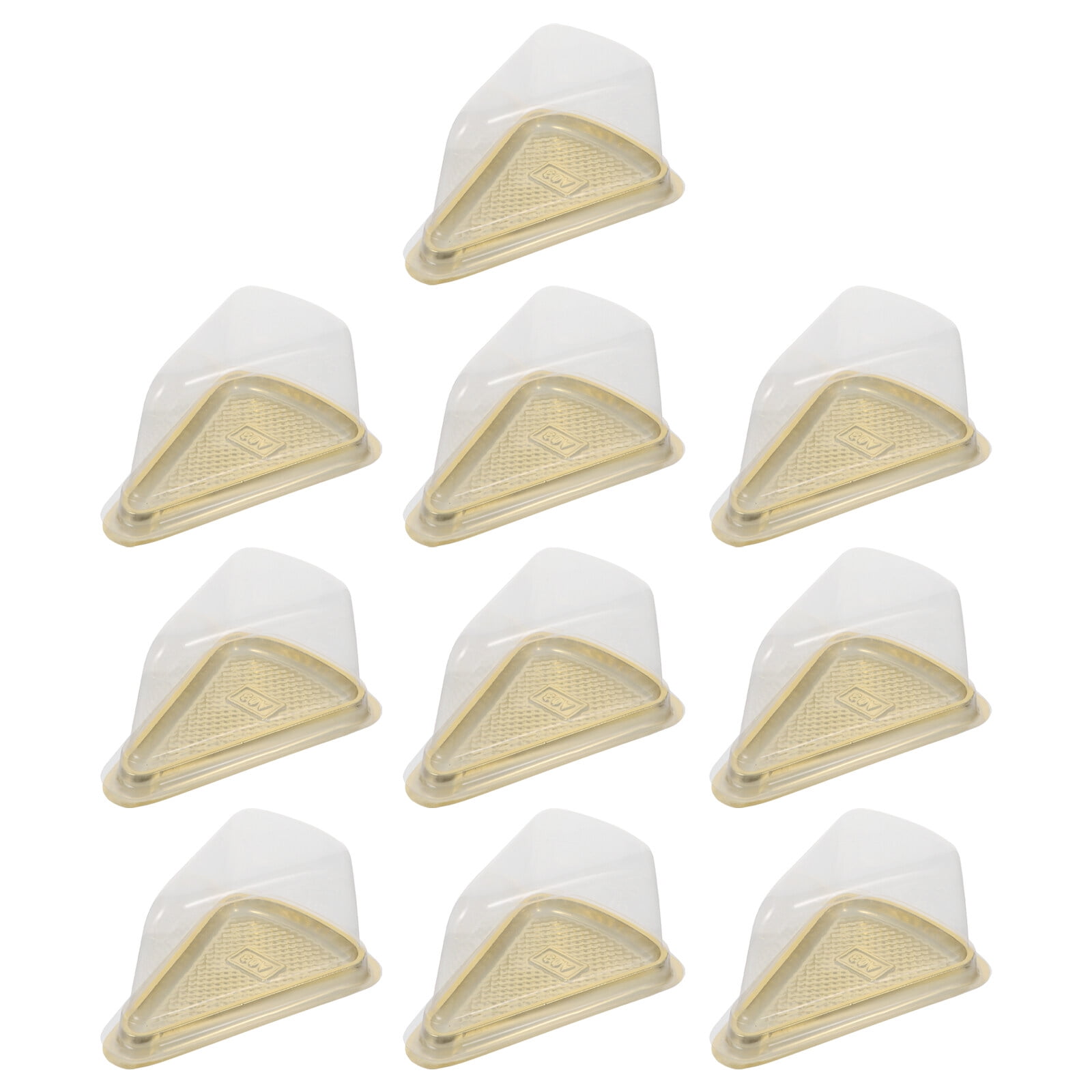 HOMEMAXS Golden Triangular Storage Boxes 100 Pcs Multipurpose Food ...