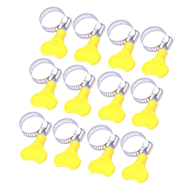 100 Pcs Tube Clamp Stainless Steel Clamps Heavy Duty Hose Pipe Flexible ...