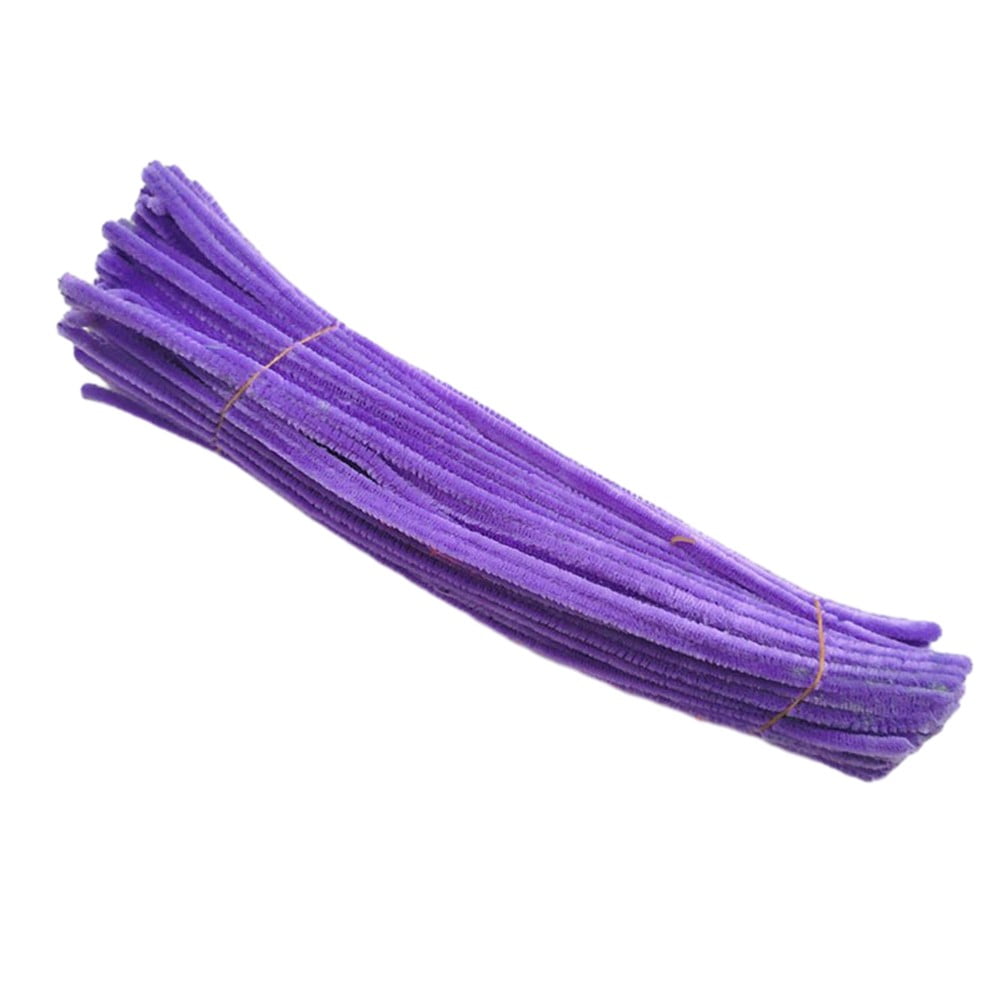 100 Pcs Twisting Bar Chenille Stems Wire Pipe Kids Toys DIY Strips ...