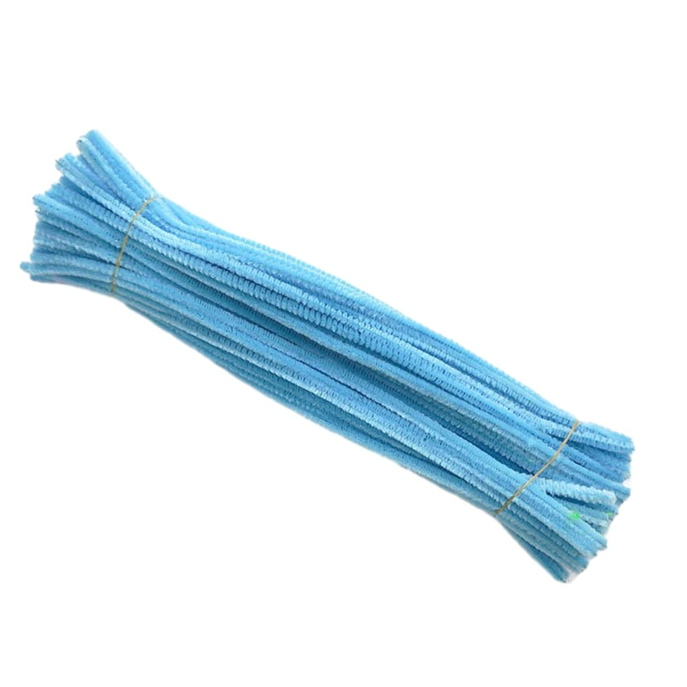 100 Pcs Twisting Bar Chenille Stems Wire Pipe Kids Toys DIY Strips ...