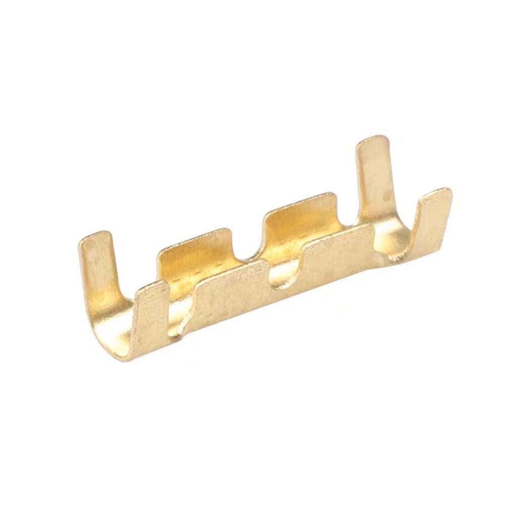 100 Pcs U-shape Copper Ring Terminals Crimp Kit Small Teeth Terminal ...