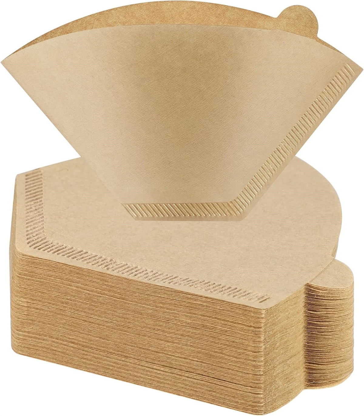 100 Pcs Unbleached Coffee Filter Paper,Cone Coffee Filter 8-12 Cups ...