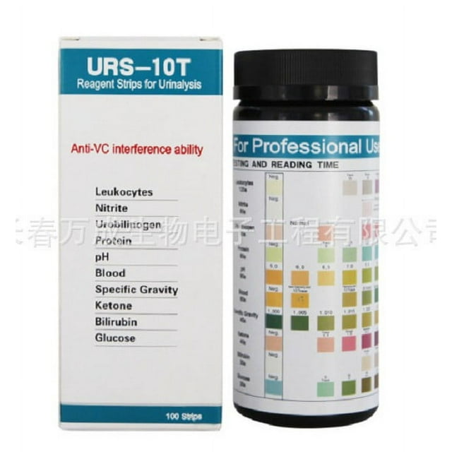 100 Pcs Urine Test Strips, 10 Parameters Urinalysis Dip-Stick Testing ...