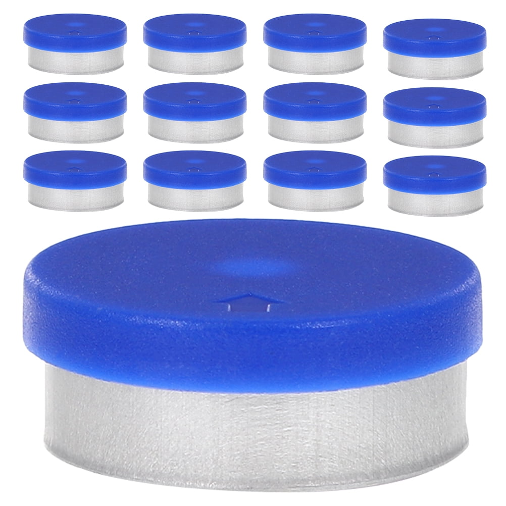 100 Pcs Vitiligo Bottle Cap Flip Top Caps Aluminum Flip Caps Glass ...