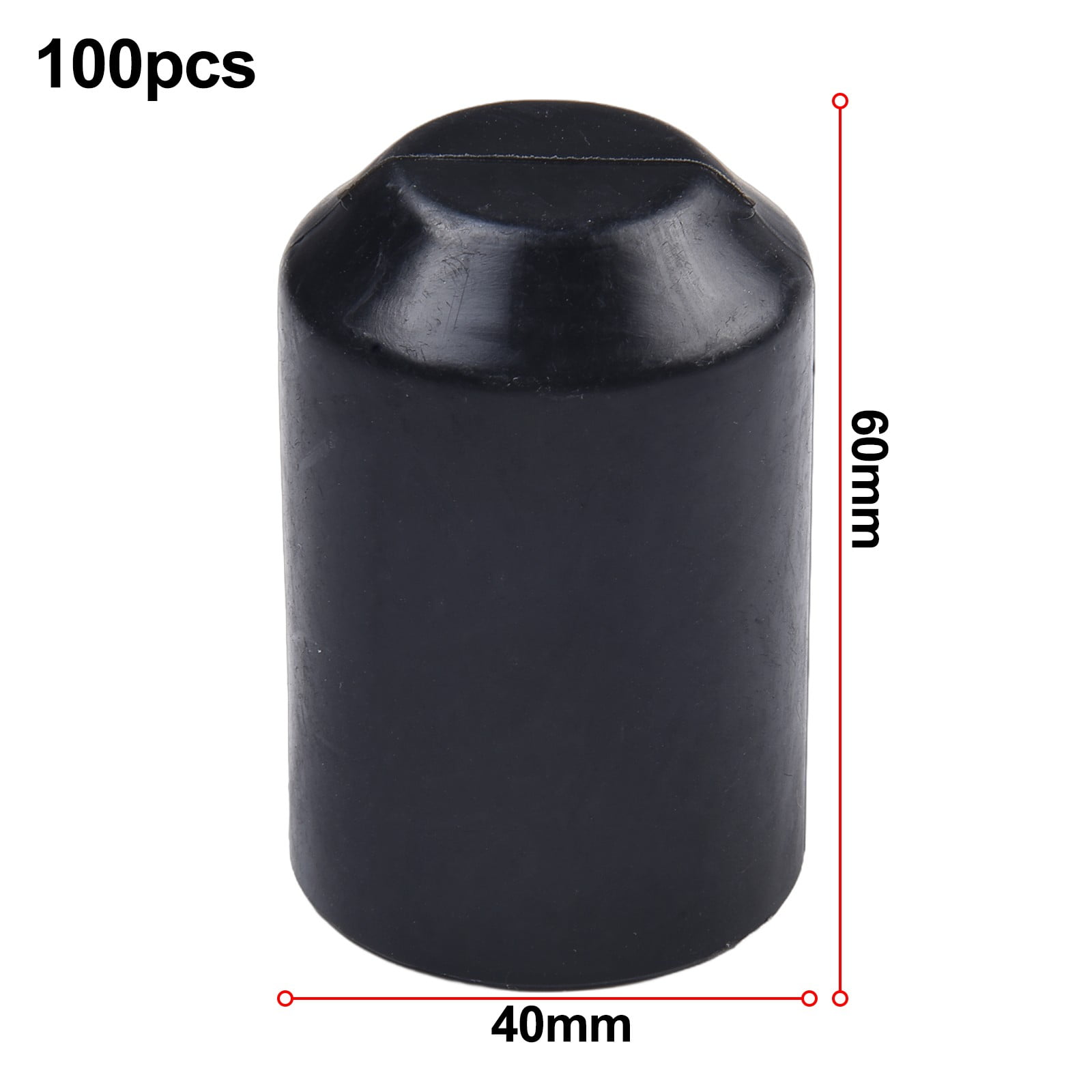 100 Pcs Warm Shrink End Cap Heat Shrink Cap Waterproof Protection for ...