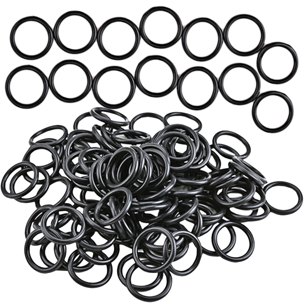 TABLZONE 100pcs Sealing Gasket Rings Black Rubber for Guitar Knob ...