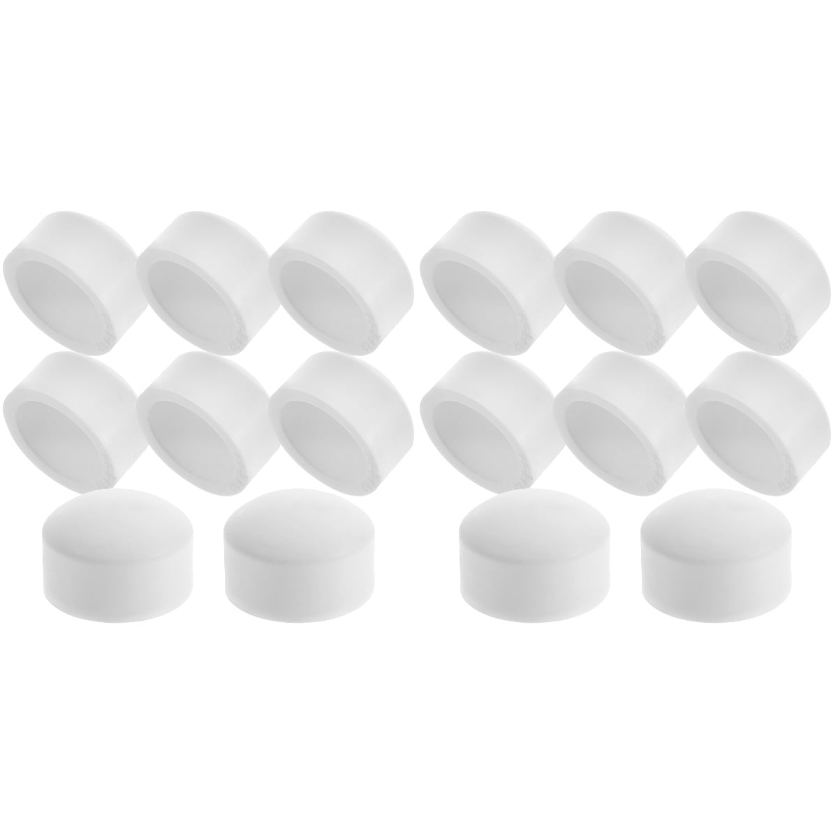 Eease 100 pcs End Caps Hot Melt Plug Pipe Fittings Water Pipe End Plugs ...