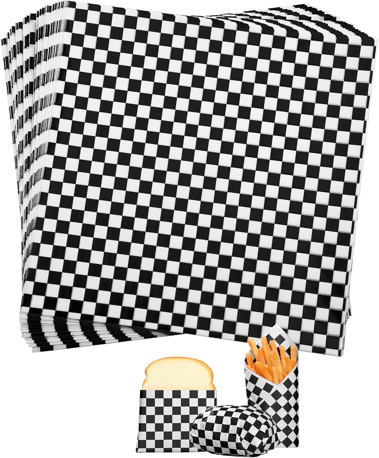 100 Pcs Waxed Deli Paper Sheets, 12x12 Inch Sandwich Paper Liners ...