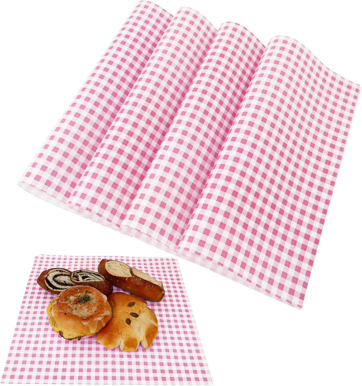 100 Pcs Waxed Paper Sheets 12 x 12 Inch Pastel Deli Paper Wraps Grease ...