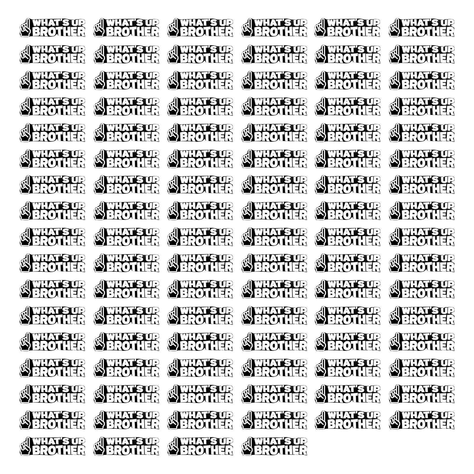 100 Pcs What's Up Brother Meme Stickers Whats Up Brother Decal Bumper ...