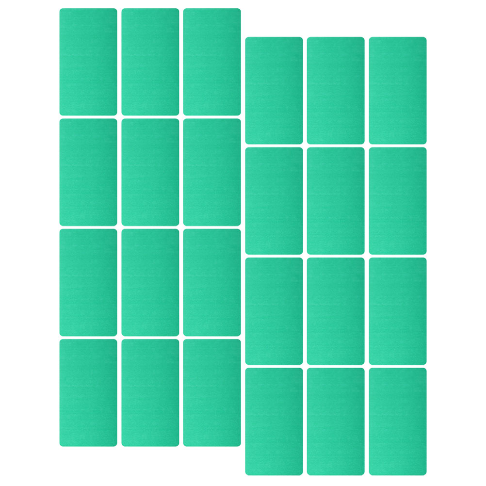 Toddmomy Business Cards Aluminum Alloy 100Pcs 3.4x2.1x0.009in - Walmart.com