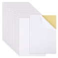 100 Pcs White Waterproof Sticker Printable Sticker Paper Copy Paper A4 ...