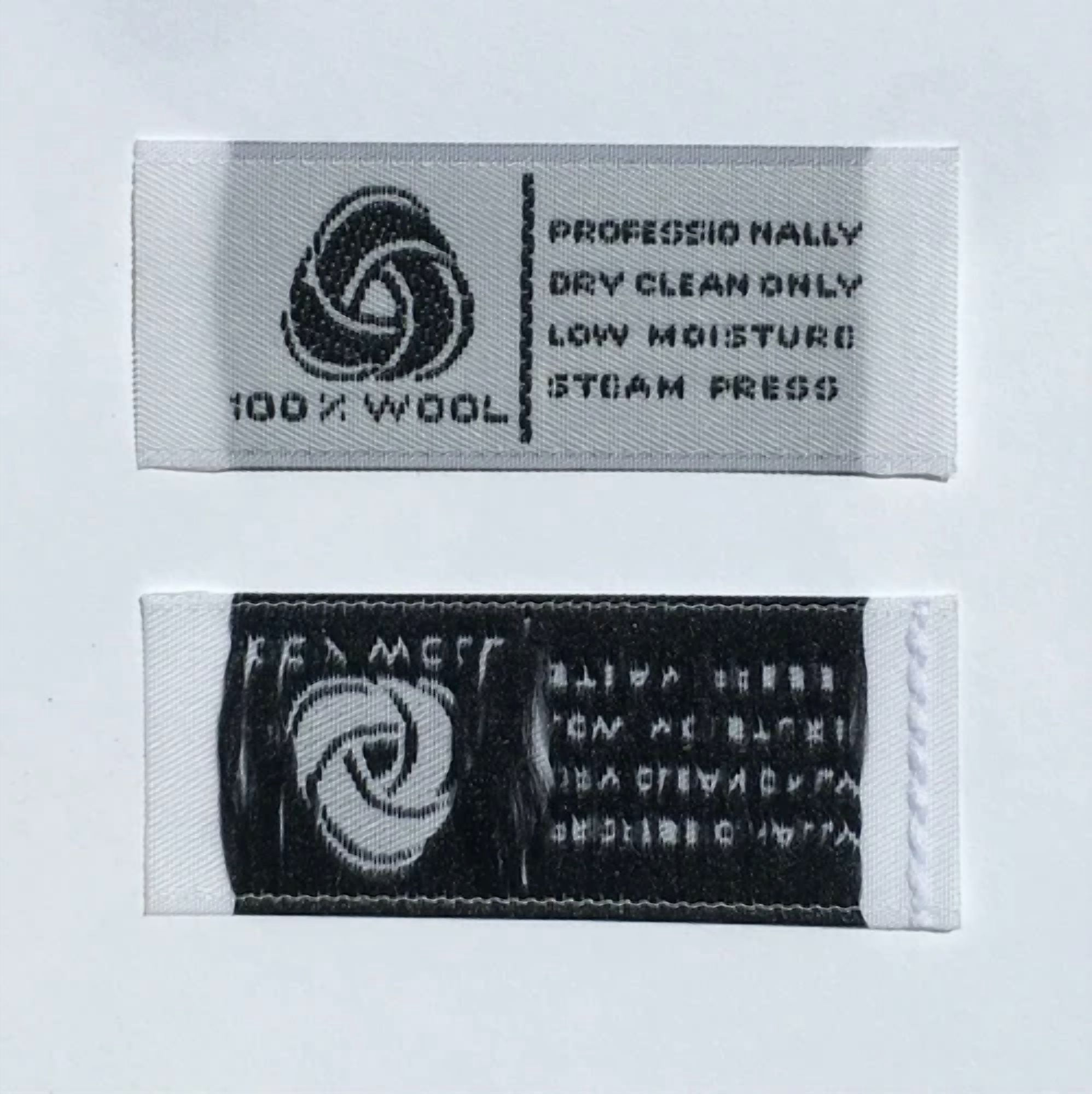 100 Pcs White Woven Clothing Wardrobe Garment Sewing Care Label Tags ...