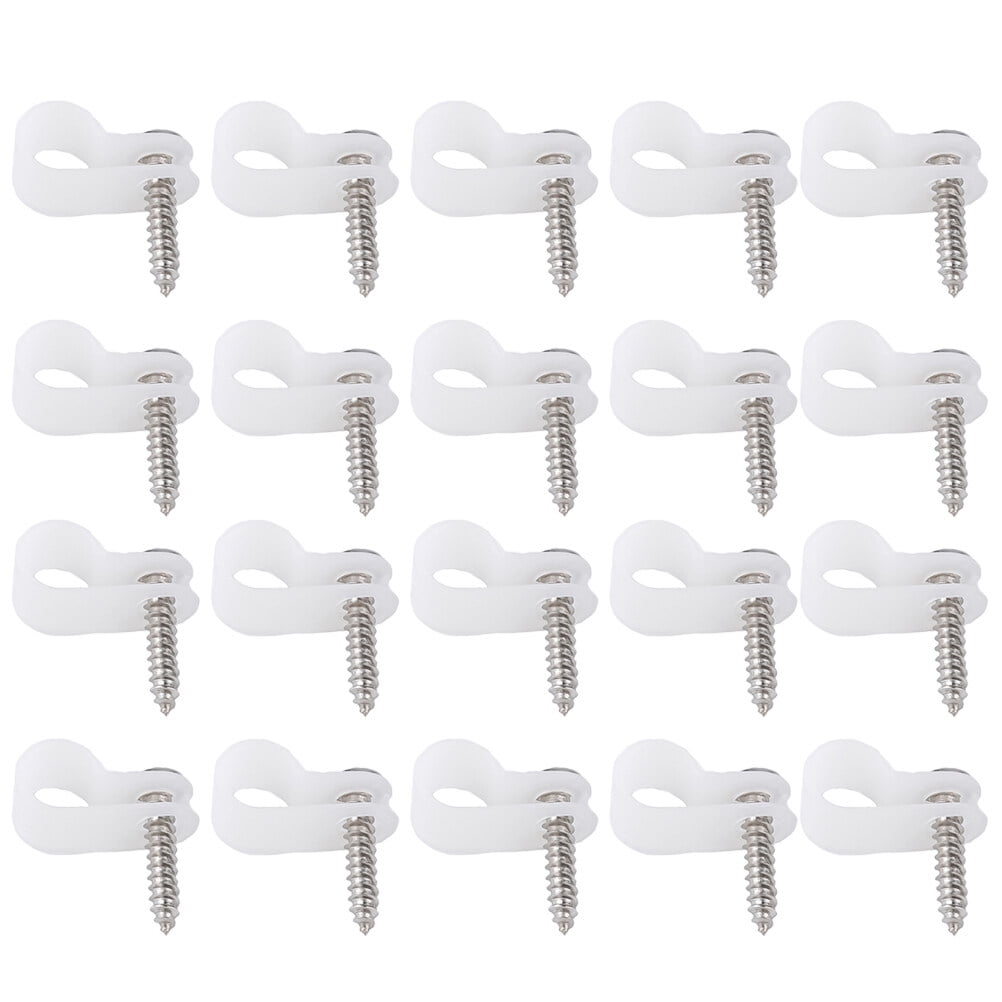 100 Pcs Whole Line Clamp Round Cable Clips Whole Wire Clip Cable ...