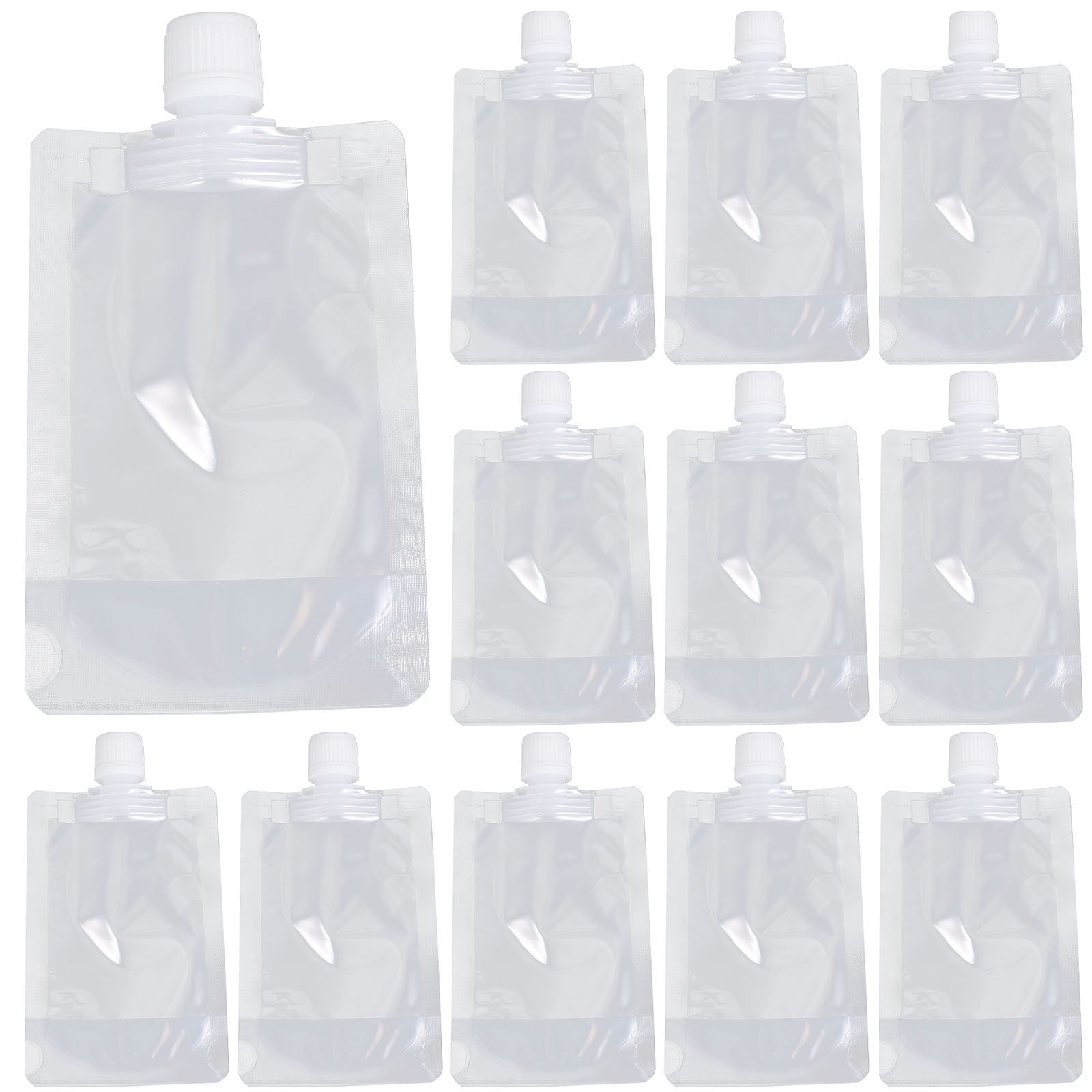 100 Pcs Wine Bag Juice Bottles Juice Pouch Water Pouches Clear ...