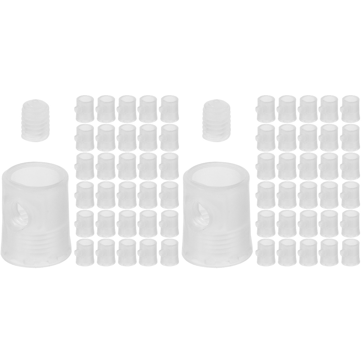 100 Pcs Wire Clips Lamp Connectors Grips Strain Relief Cord Cable ...