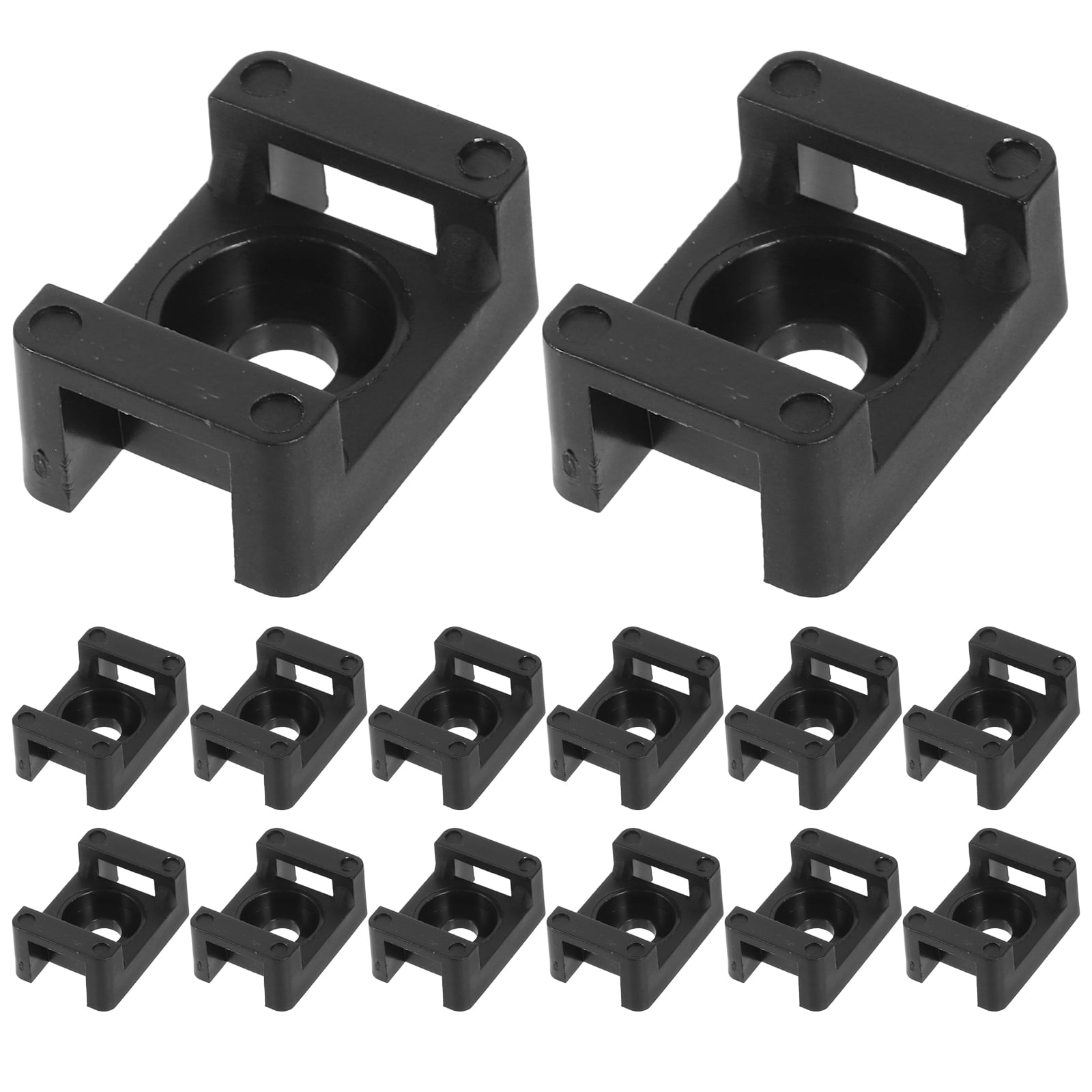 100 Pcs Wire Holder Wire Clamps Saddle Tie Mount Wire Cable Mount Base ...