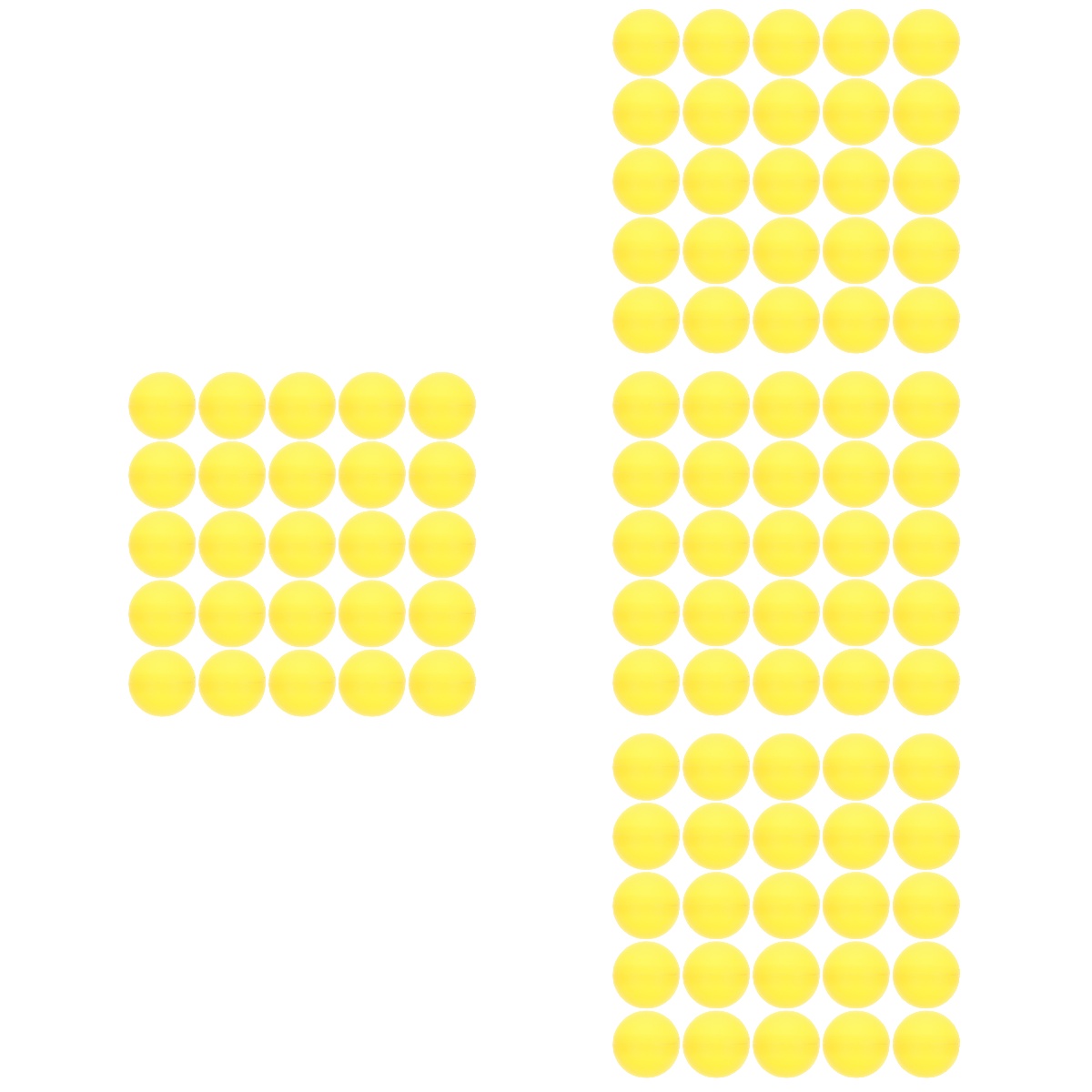 100 Pcs Wooden Playset Colored Round Capsules Numbered Pong Balls ...