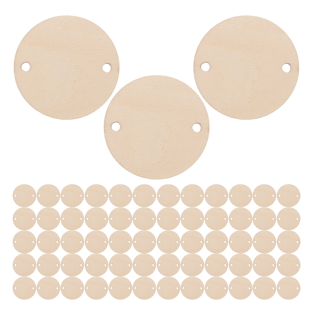 100 Pcs Wooden Round Label Wedding Decorations for Ceremony Labels ...