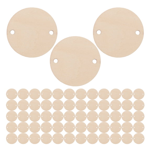 100 Pcs Wooden Round Label Wedding Decorations for Ceremony Labels ...